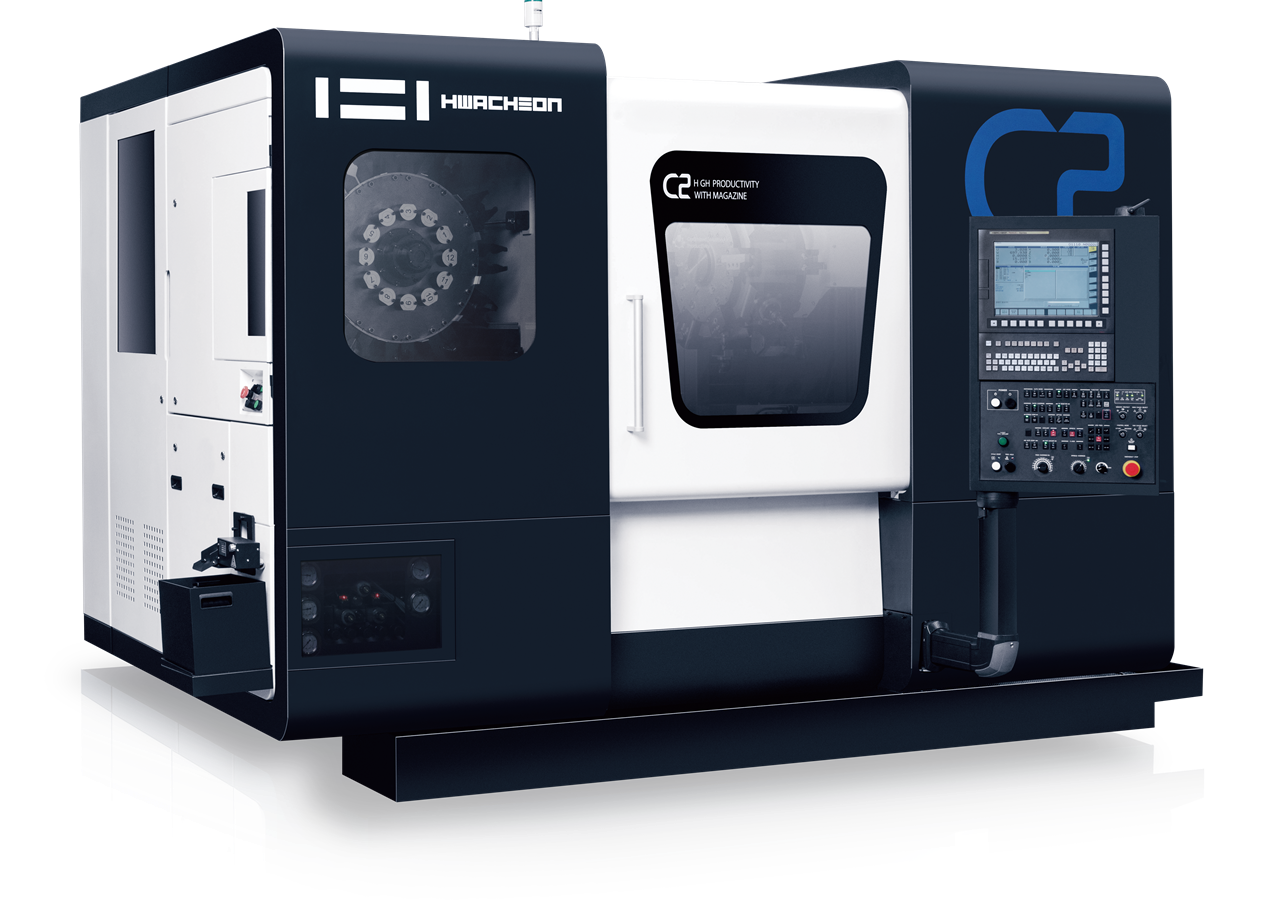 C2 매거진 탑재 8” 10” 복합가공 수평 터닝센터 화천
